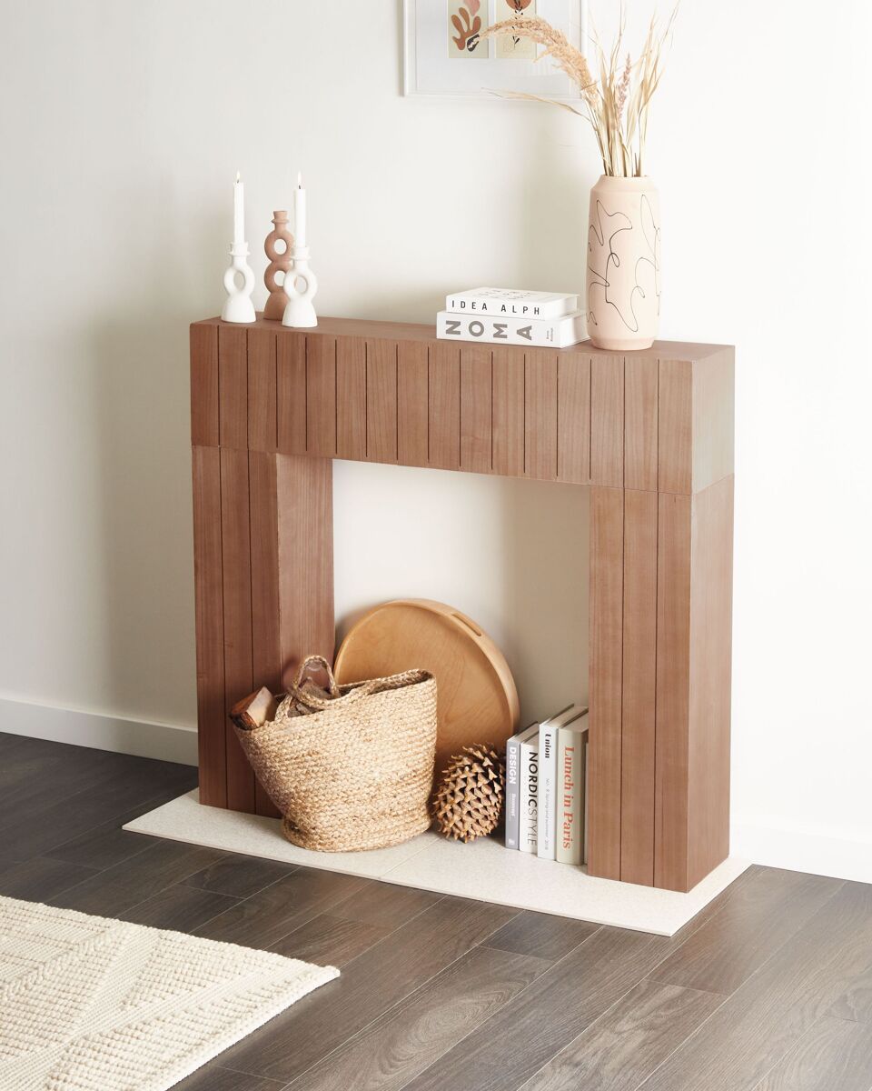 Marco para chimenea BUNBURY Marrón claro - Conforama
