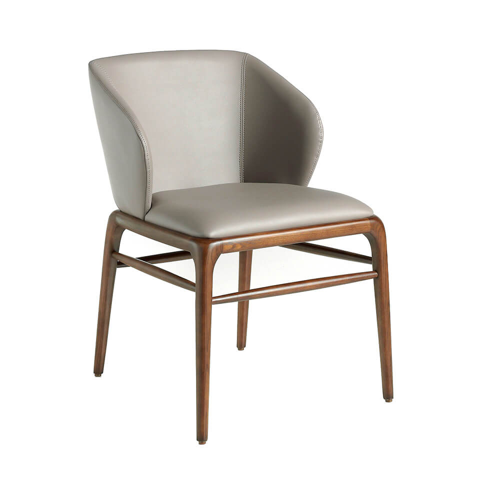ANGEL CERDA Silla polipiel visón oscuro - Conforama