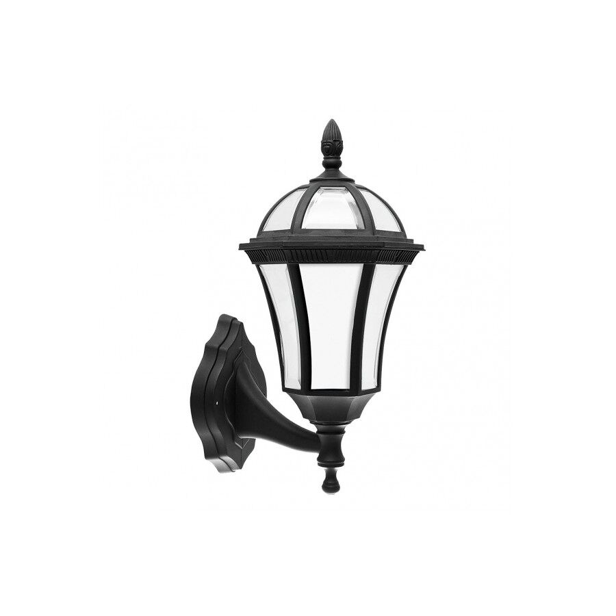 aplique de exterior policarbonato color negro serie comino 17cm - Conforama