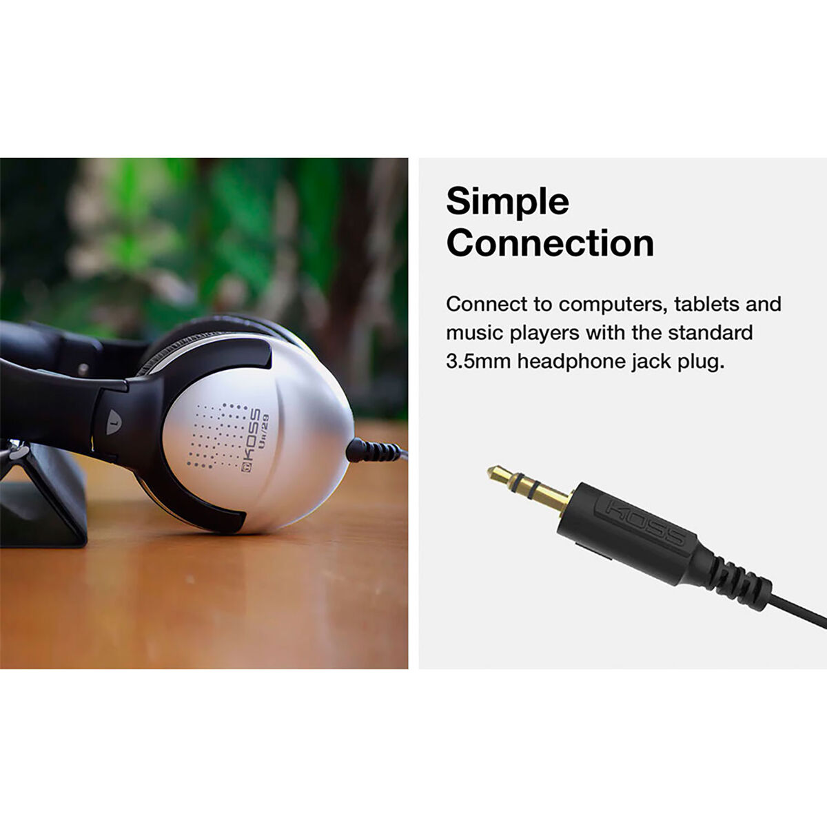 KOSS UR29 Auriculares con Cable, Cascos DJ de Diadema Cerrados ...