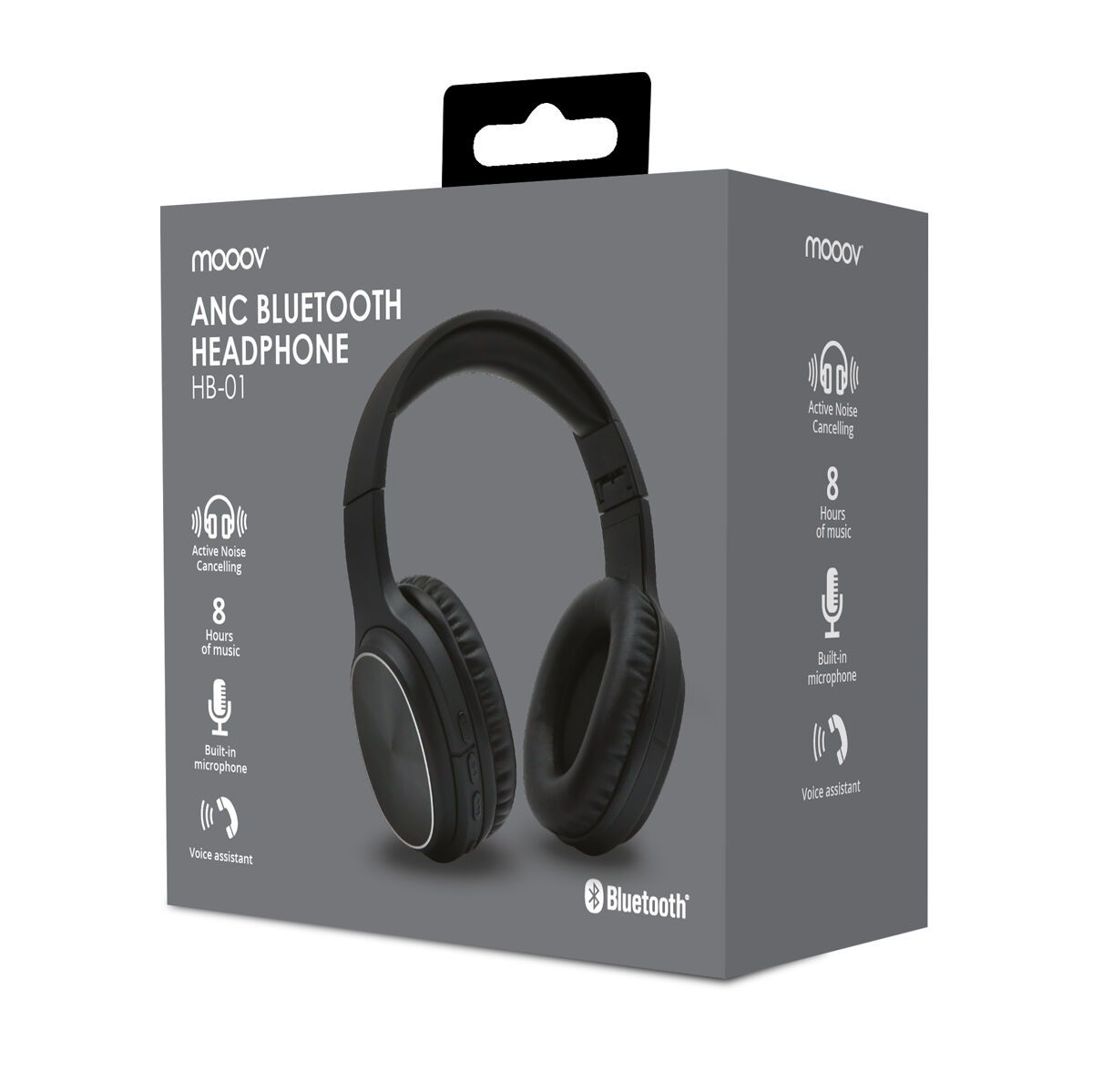 Auriculares Inalámbricos Bluetooth ANC con reducción activa de ruido ...