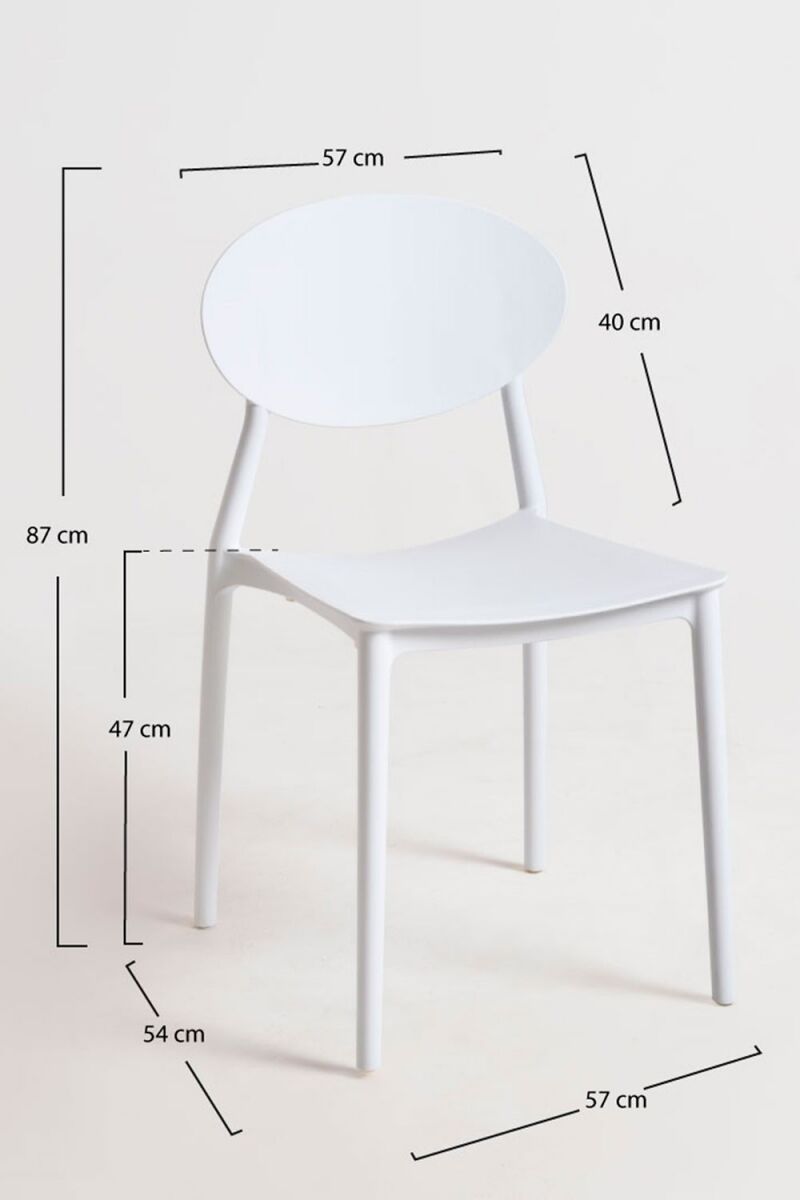 Silla Bután - Blanco - Conforama