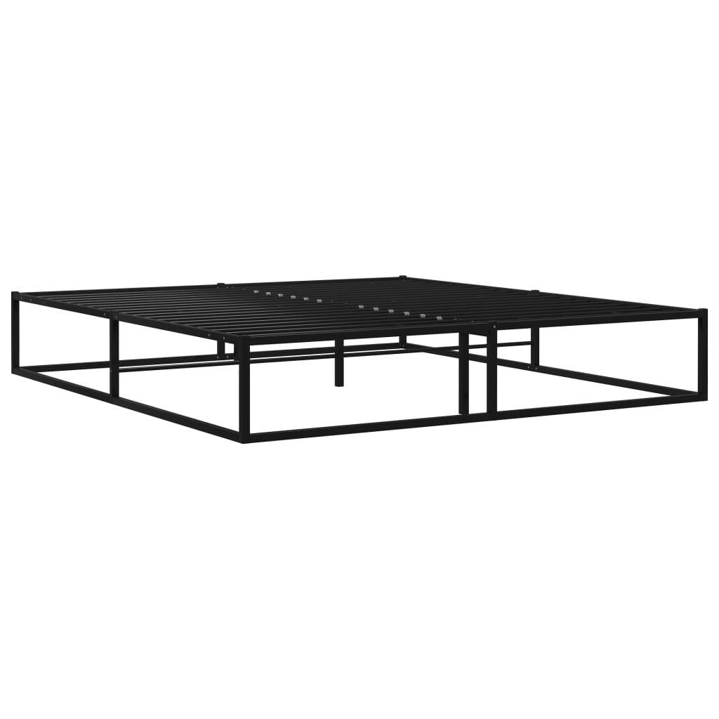 Estructura de cama de metal negra 160x200 cm - Conforama