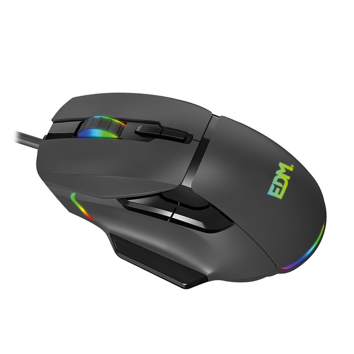 Ratón Gaming con LED EDM 07753 for players Negro 7200 dpi - Conforama